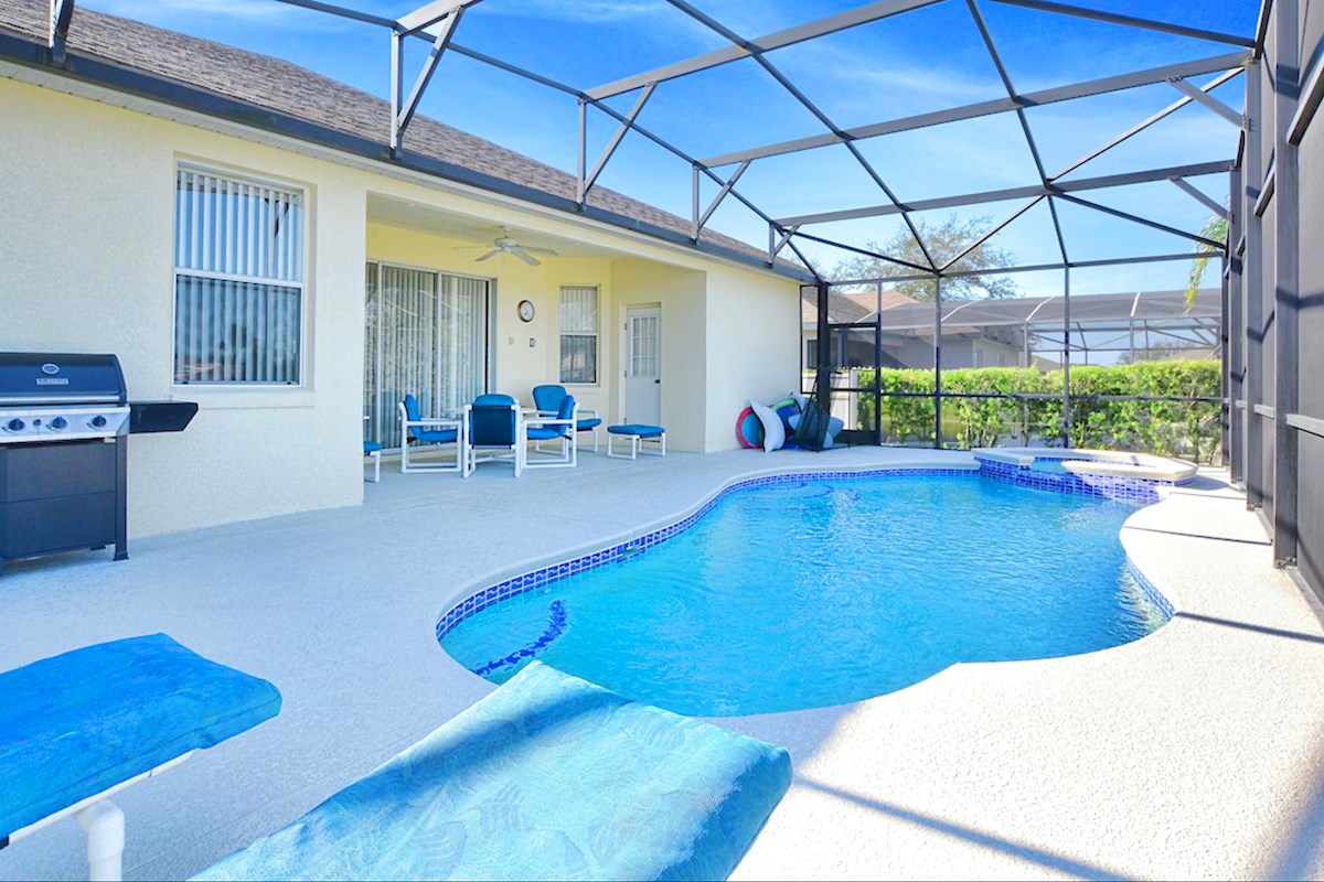 4 Bed Villa Pool/Spa, Lanai, 30 Mins to Disney ref 513